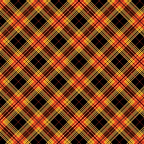 Cider House - Autumn Plaid Fabric - Black / Olive - Benartex | The ...