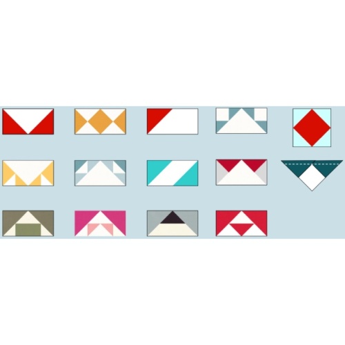 2.5 x 5 inch - Flying Geese - Bloc Loc | The Quilt Shop