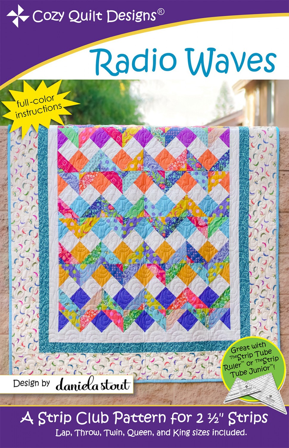 Cozy Quilt Designs Radio Waves Quilt Pattern - The Quilt Shop