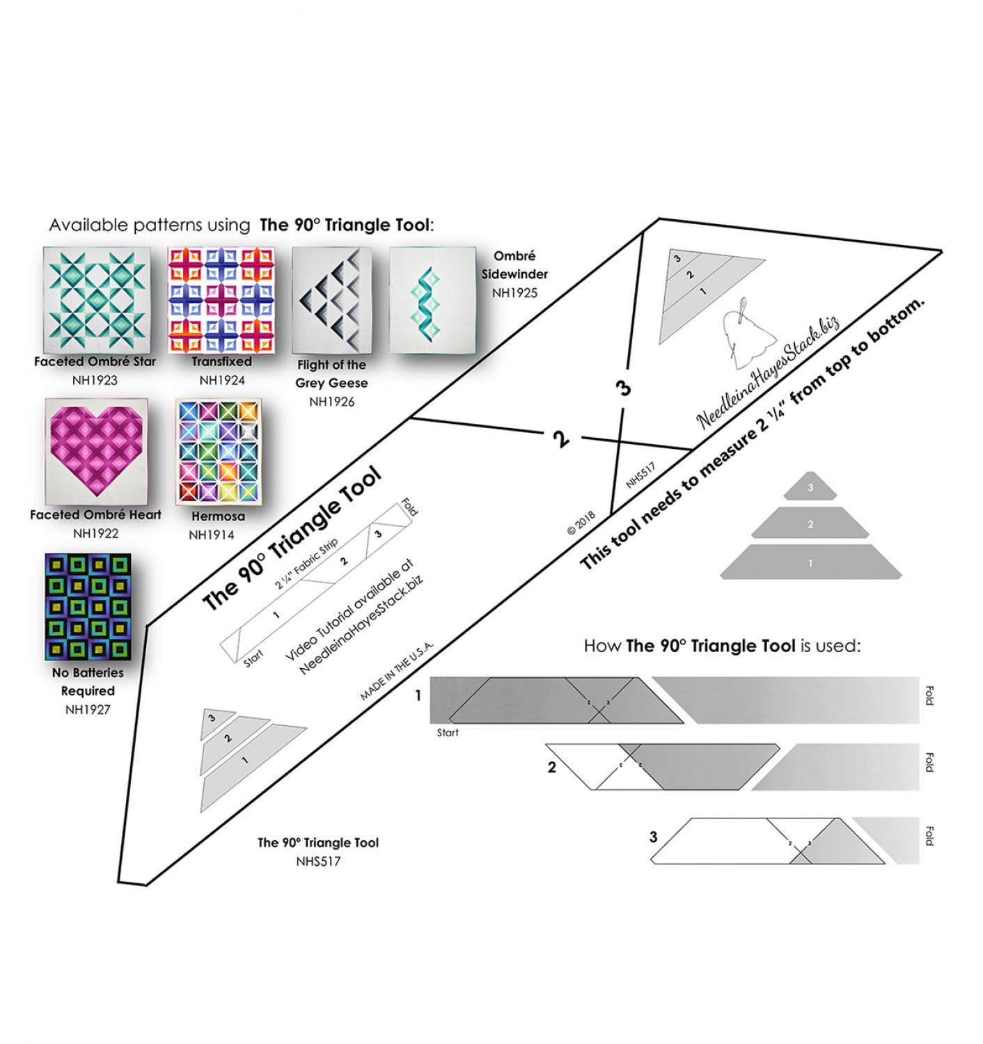 The 90 Degree Triangle Tool | The Quilt Shop