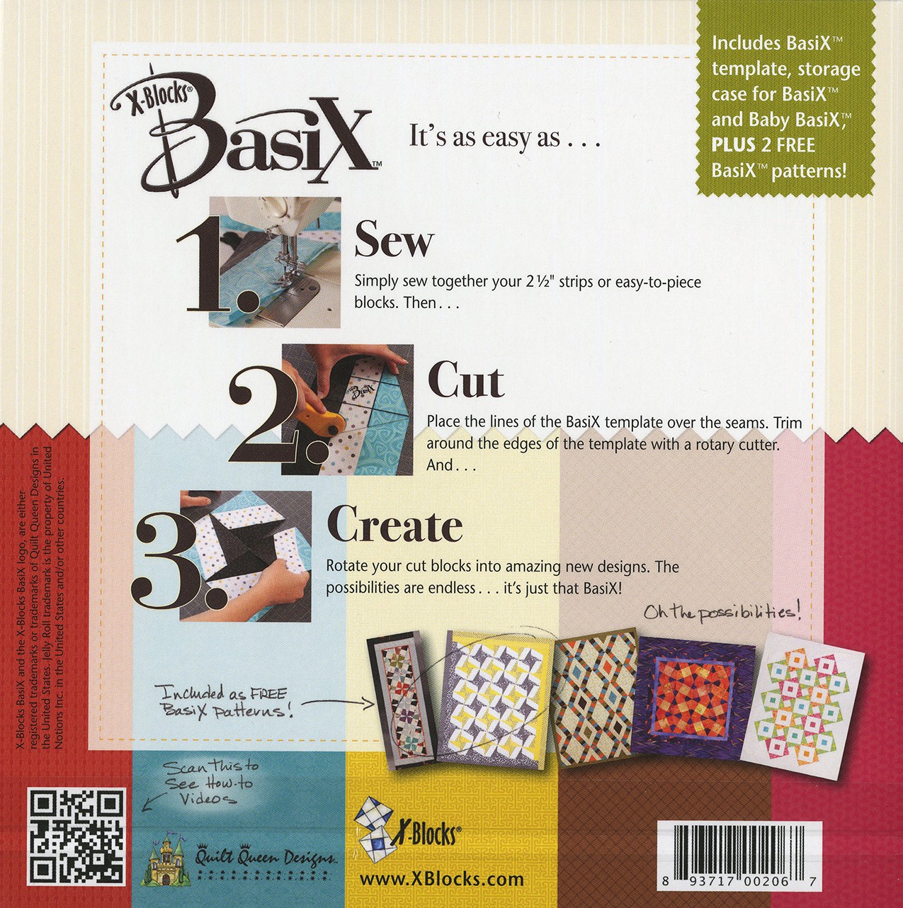 X-Blocks Basix Template | The Quilt Shop