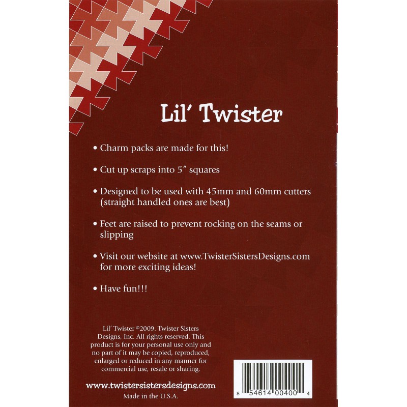 Tiny Twister Template | The Quilt Shop