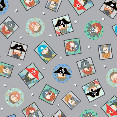 Arrr Matey Pirate Fabric - The Quilt Shop