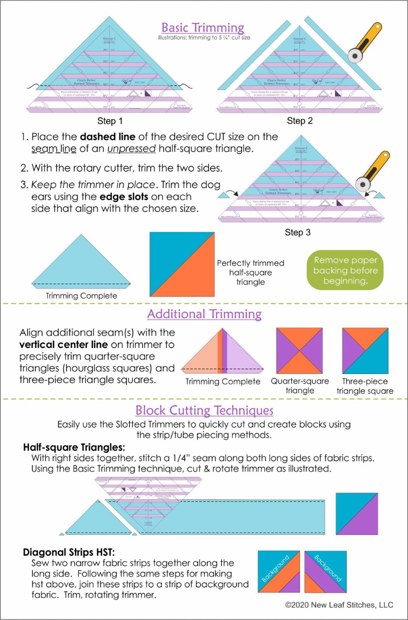 Clearly Perfect Slotted Trimmer C By Kari Carr. | The Quilt Shop