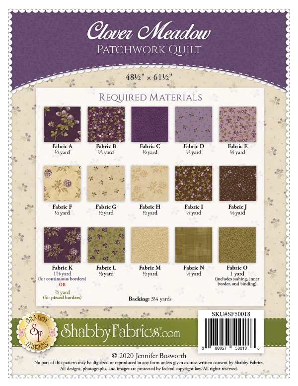 Shabby Fabrics Patterns - The Quilt Shop