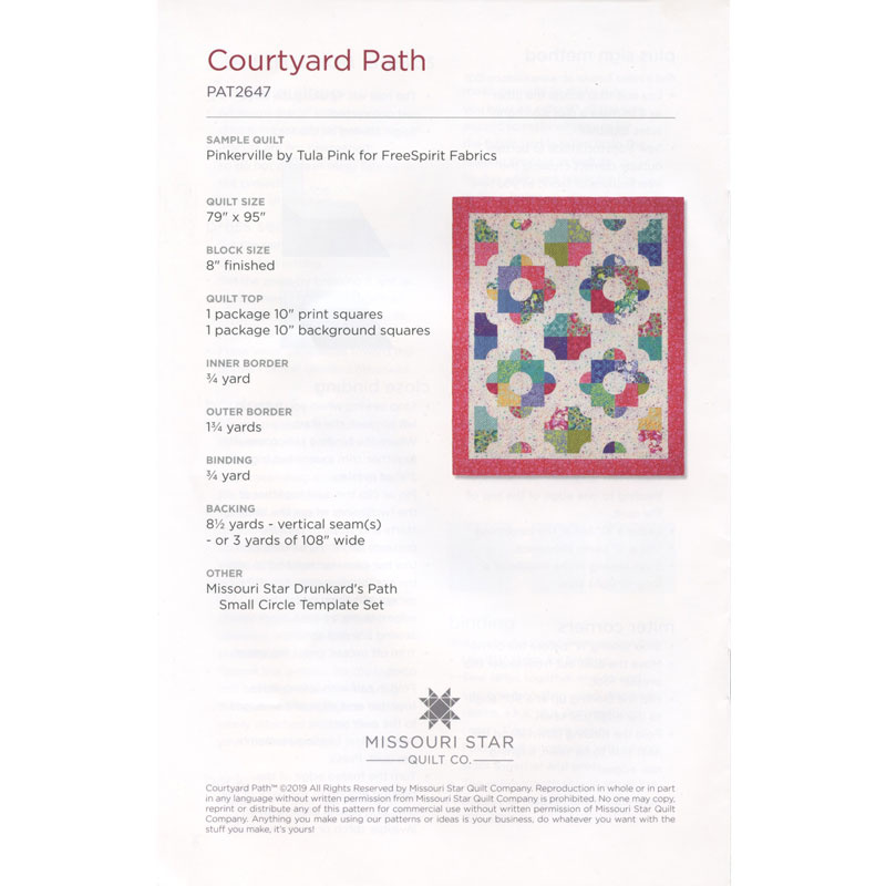 Missouri Star Courtyard Path Quilt Pattern | The Quilt Shop