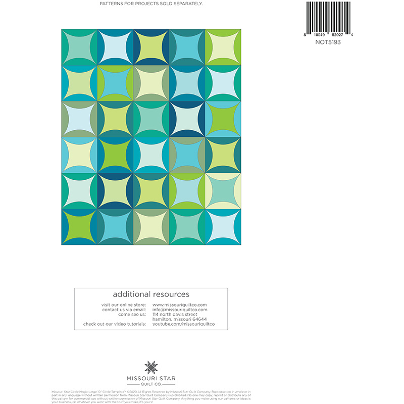 Missouri Star Quilt Company Large Hexagon Template - The Quilt Shop
