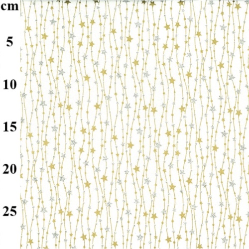 White Star Strings - Metallic Christmas Fabric - John Louden | The ...