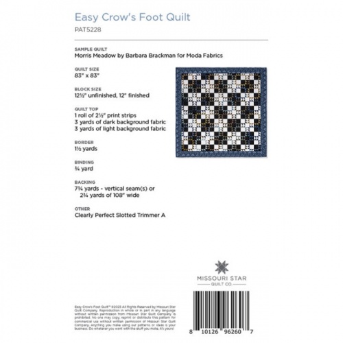 Missouri Star - Crows Foot - Quilt Pattern | The Quilt Shop