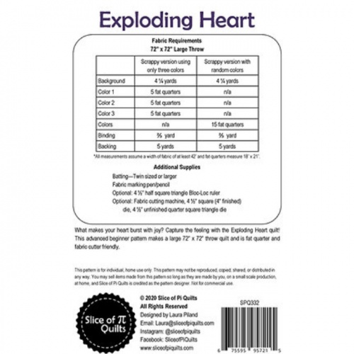 Exploding Heart Quilt Pattern | The Quilt Shop