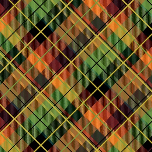 Cozy Plaid Green Autumn Fabric - Half Metre | The Quilt Shop