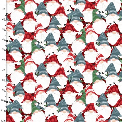 Packed Garden Gnomes Fabric | The Quilt Shop