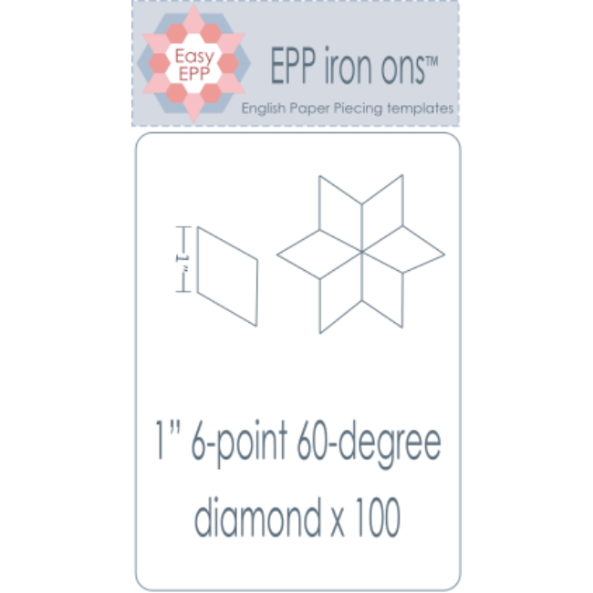 1" Diamond EPP Iron On - 100 pack - The Quilt Shop