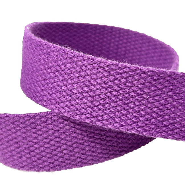 Purple - Cotton Mix Webbing - 25mm - The Quilt Shop