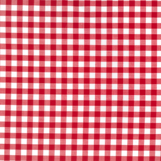 Red - 3/8 inch - Gingham Check Fabric - The Quilt Shop