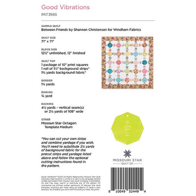 Missouri Star Good Vibrations Quilt Pattern | The Quilt Shop