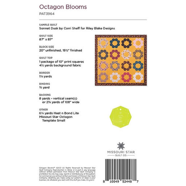 Missouri Star Octagon Blooms Quilt Pattern | The Quilt Shop