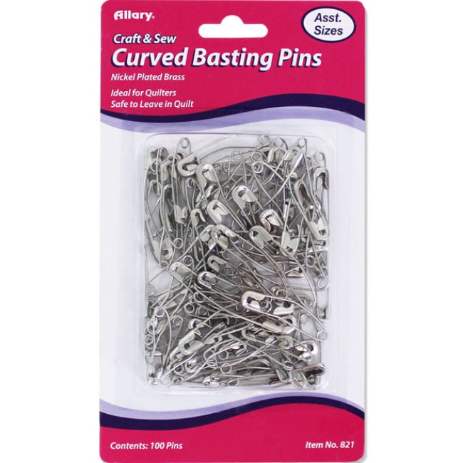 Curved Basting Pins | Allary | The Quilt Shop