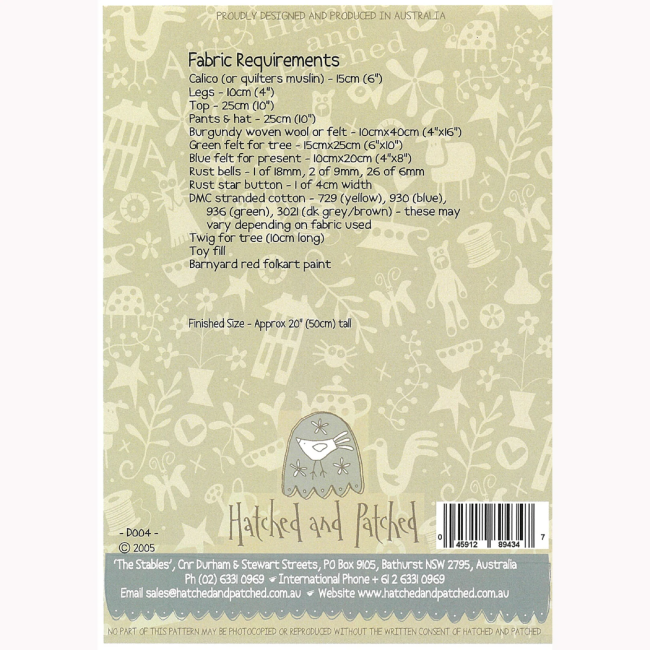 Alwyn The Elf Pattern - Hatched and Patched - The Quilt Shop