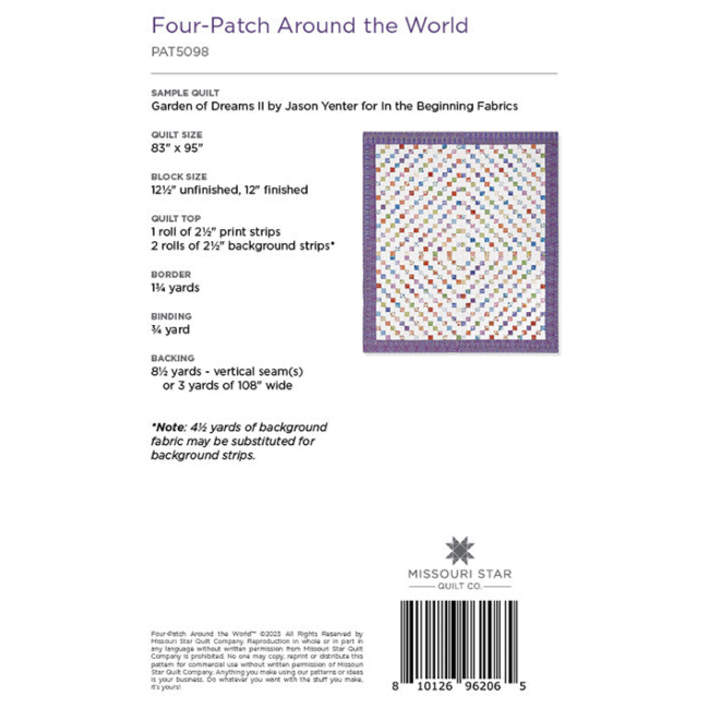 Missouri Star - Four-Patch Around The World - Quilt Pattern | The Quilt ...