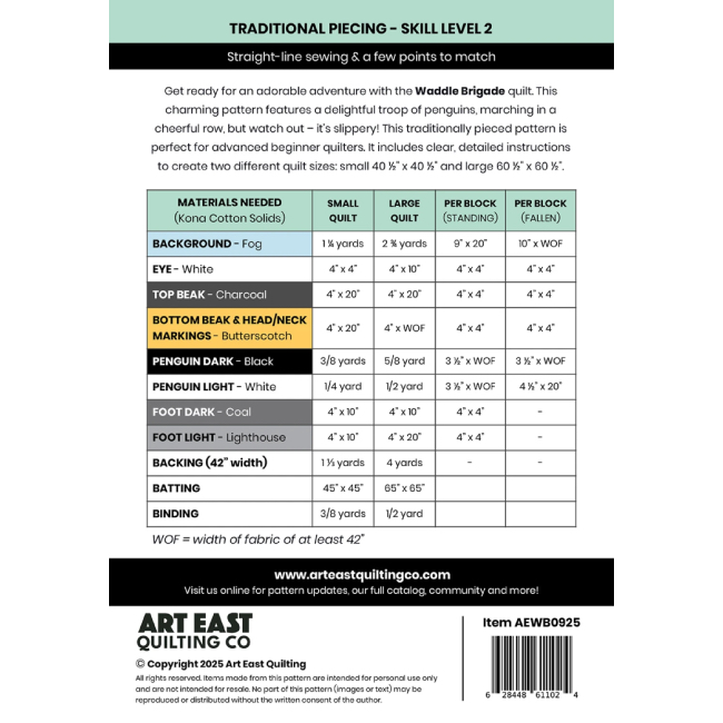 Waddle Brigade Quilt Pattern - The Quilt Shop