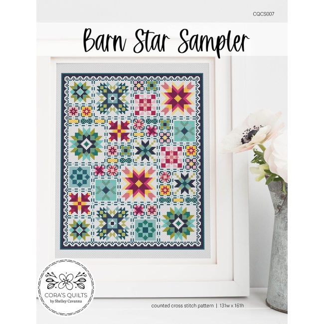 Barn Star Sampler - Cora's Quilts - Cross Stitch Pattern - The Quilt Shop