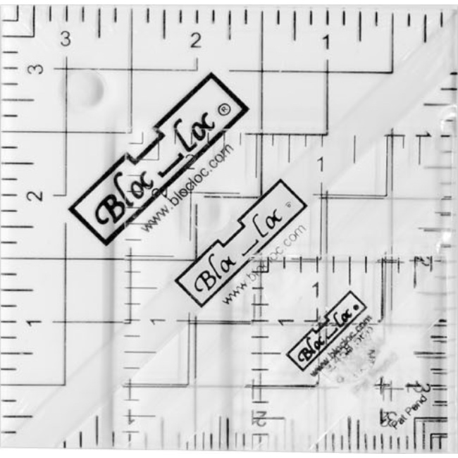 Set 4 - 1.5, 2.5, 3.5 inch - Half-Square Triangle - Bloc Loc - The ...