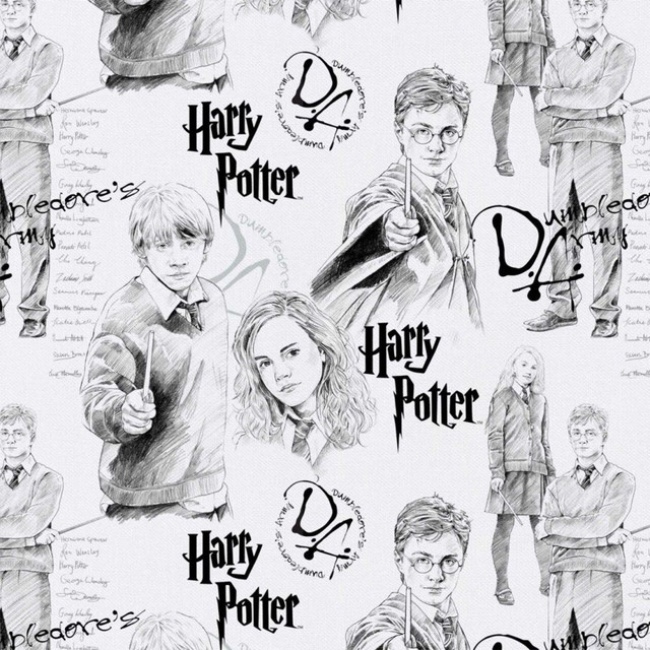 Character Sketch - Harry Potter Fabric - The Quilt Shop
