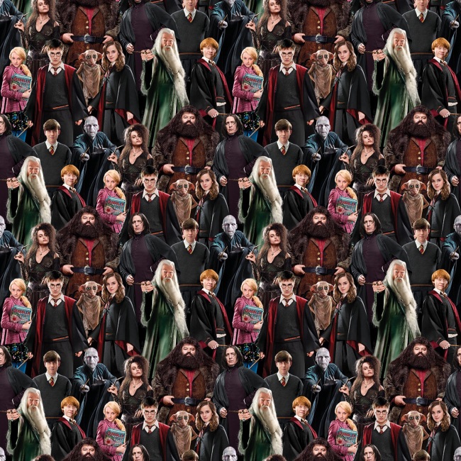 Characters Multi - Harry Potter Extra Wide Fabric 108" - Benartex - The ...