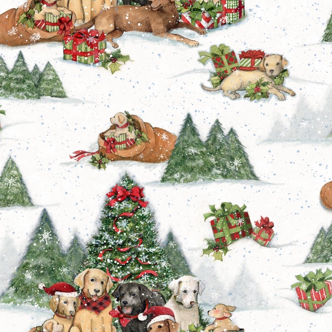 Christmas Dogs Fabric - The Quilt Shop