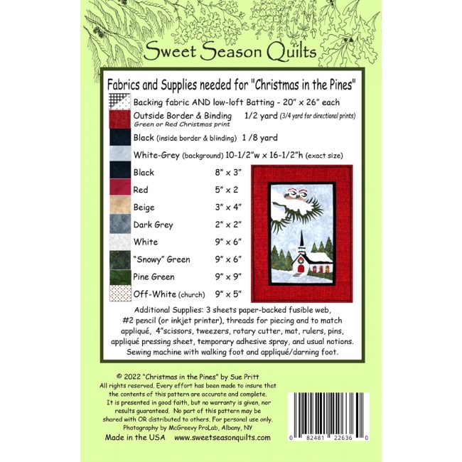 Christmas in the Pines Pattern | The Quilt Shop