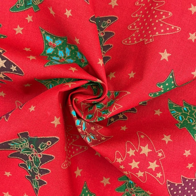 Christmas Trees Red - Crafty Fabrics | The Quilt Shop
