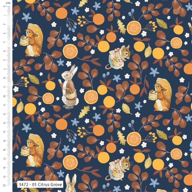 Citrus Grove - Winter Fruits - Peter Rabbit Fabric - The Quilt Shop