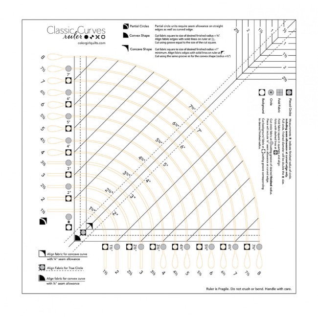 Classic Curves Ruler Redesign | The Quilt Shop