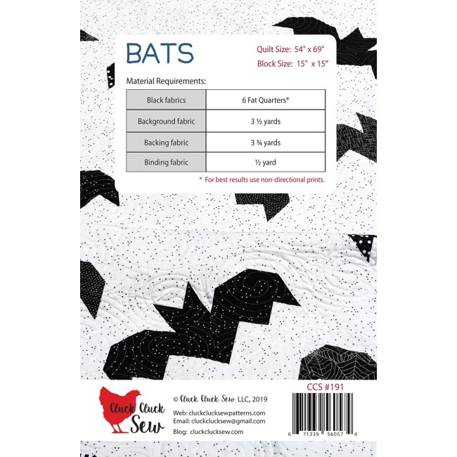 Bats Quilt Pattern | The Quilt Shop