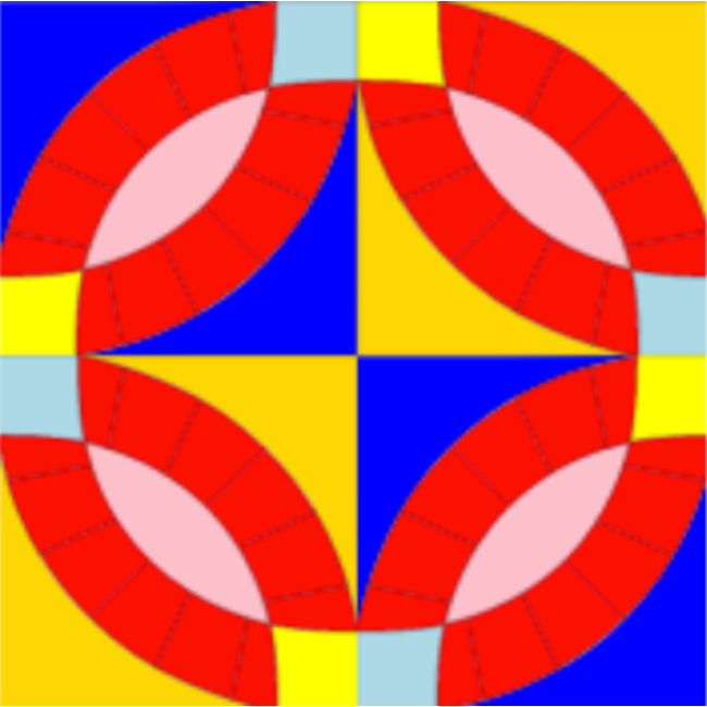 CutRite Slit N Sew Double Wedding Ring Template - The Quilt Shop