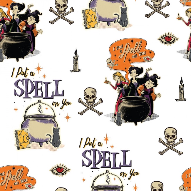 Disney Hocus Pocus Fabric - I Put A Spell On You | The Quilt Shop