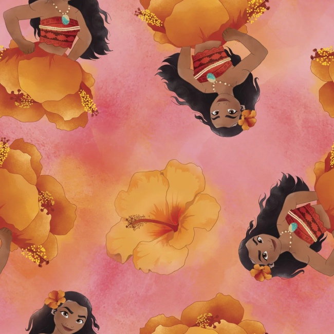 Disney Princess - Moana Flower - Fabric - The Quilt Shop