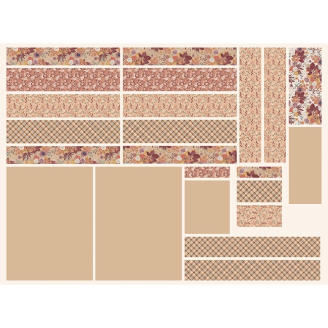 Evening On The Prairie Cottage Core Tote Panel - Sienna - The Quilt Shop
