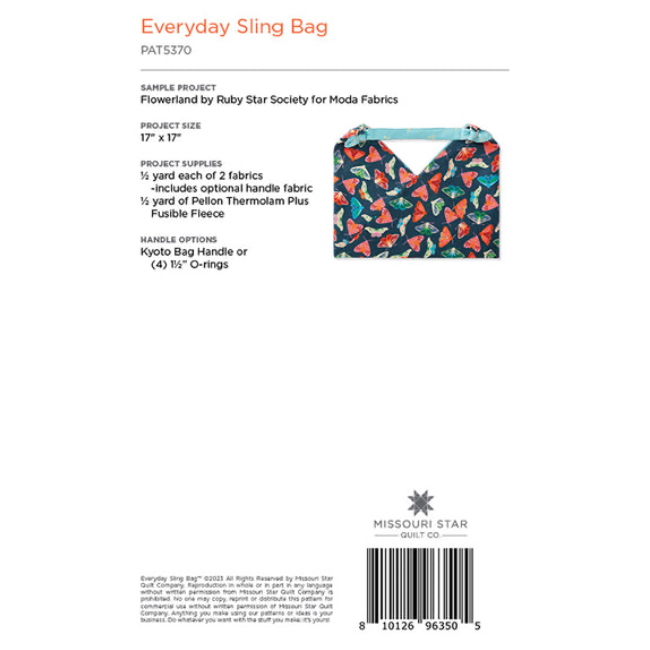 Missouri Star - Everyday Sling - Bag Pattern | The Quilt Shop