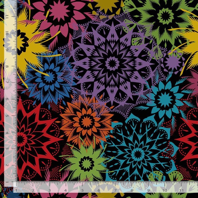 Silhouette Stars - Carnival - Timeless Treasures 108" Extra Wide Fabric ...