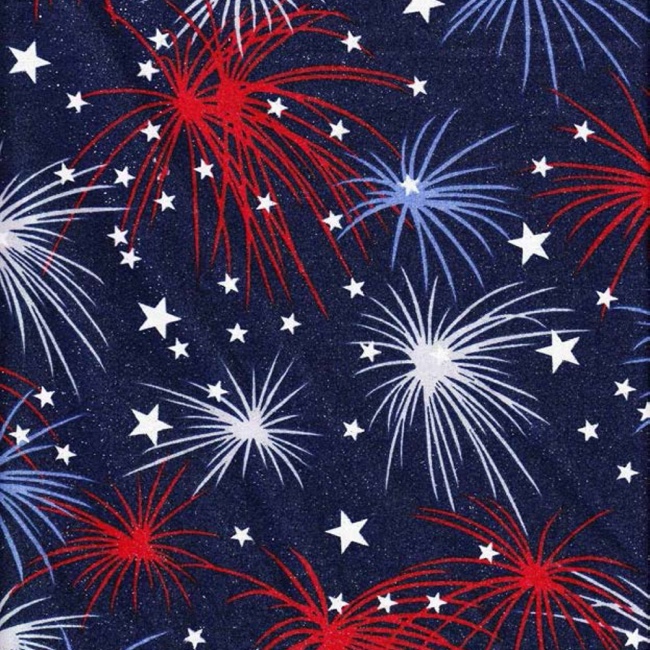 Navy Fireworks Fabric | The Quilt Shop