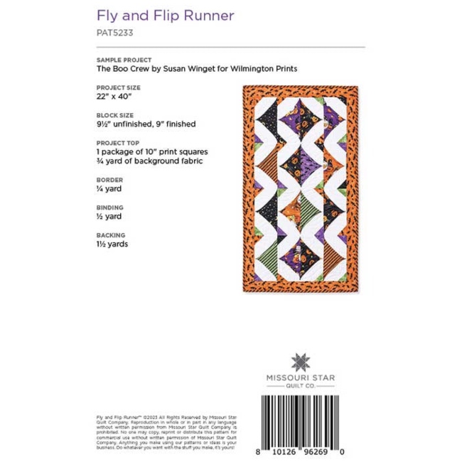 Missouri Star - Fly and Flip - Table Runner Pattern - The Quilt Shop