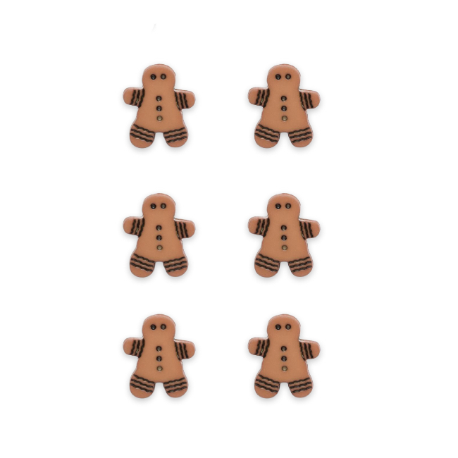 Gingerbread Man Buttons - The Quilt Shop