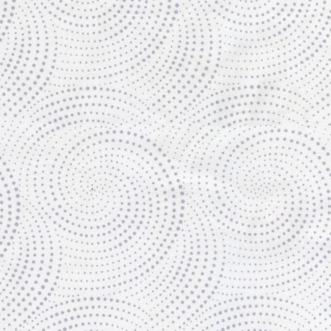 Timeless Treasures 108" Grey Dotted Spirals Extra Wide Fabric | The Quilt Shop