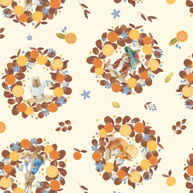 Harvest Wreath - Winter Fruits - Peter Rabbit Fabric - The Quilt Shop