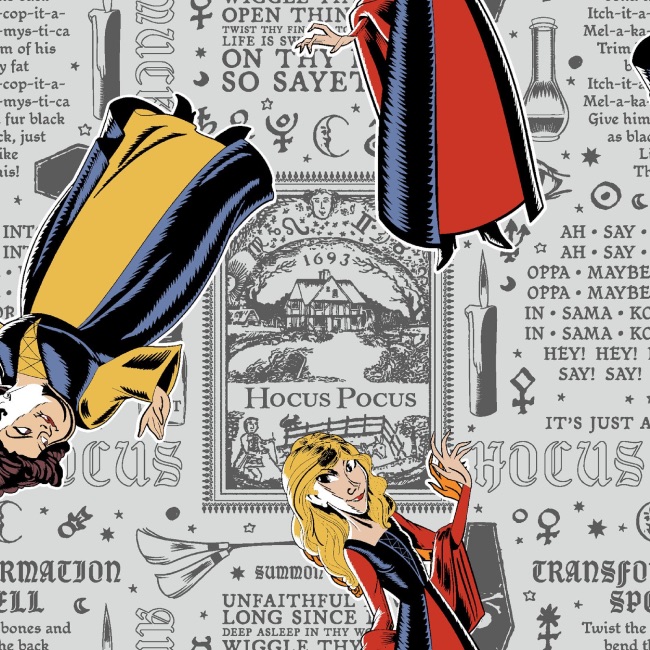 Disney Hocus Pocus Newsprint Fabric - The Quilt Shop