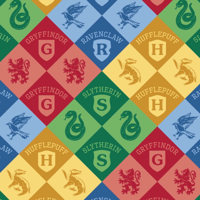 House Champions - Harry Potter Fabric - Half Metres x 10 - The Quilt Shop
