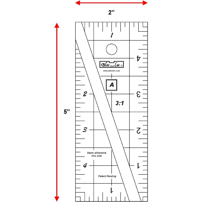 3:1 Mini - Half-Rectangle Triangle Set - Bloc Loc - The Quilt Shop