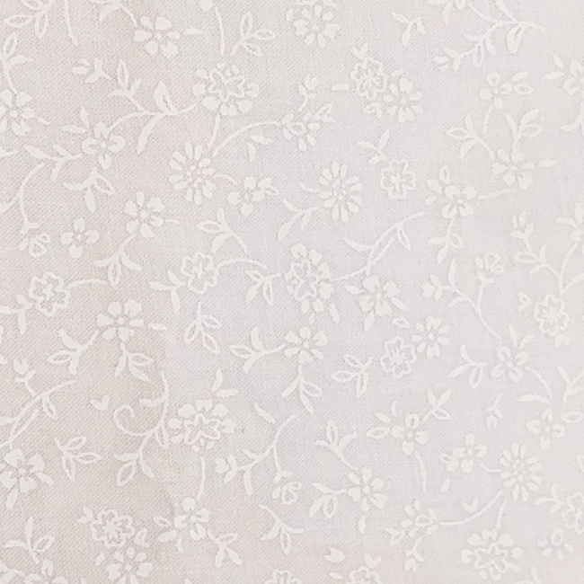 Ivory Flowers Fabric - John Louden - The Quilt Shop